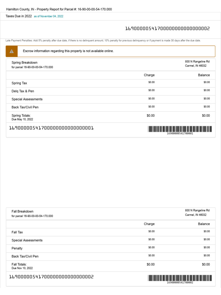 Hamilton County, IN - Property Records | PDF | Taxes