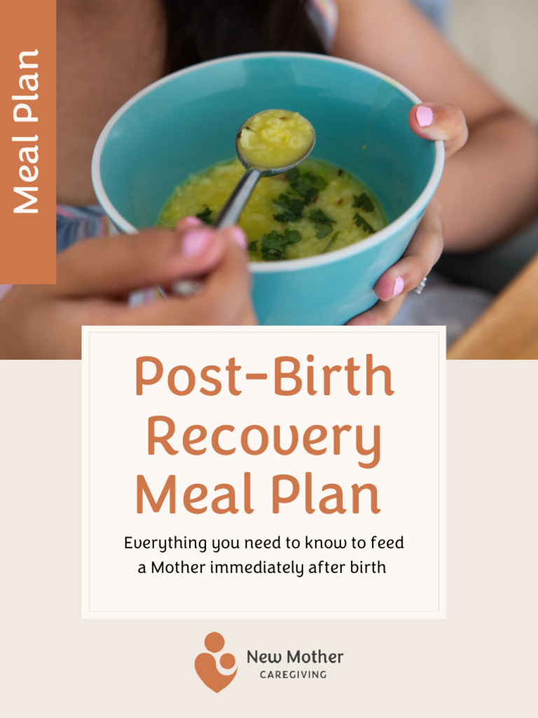 Post Partum Meal Plan | PDF | Spice | Ginger