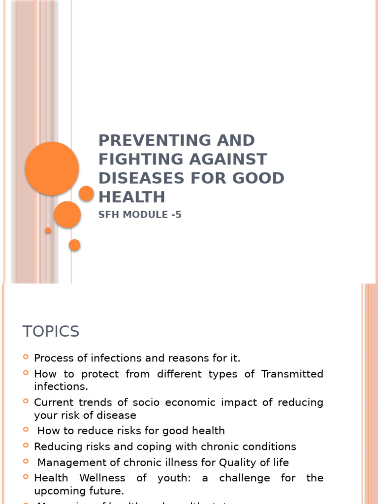 Preventing and Fighting Against Diseases For Good Health | PDF ...