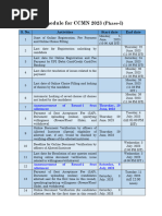 Schedule CSAB Special 2025 | PDF