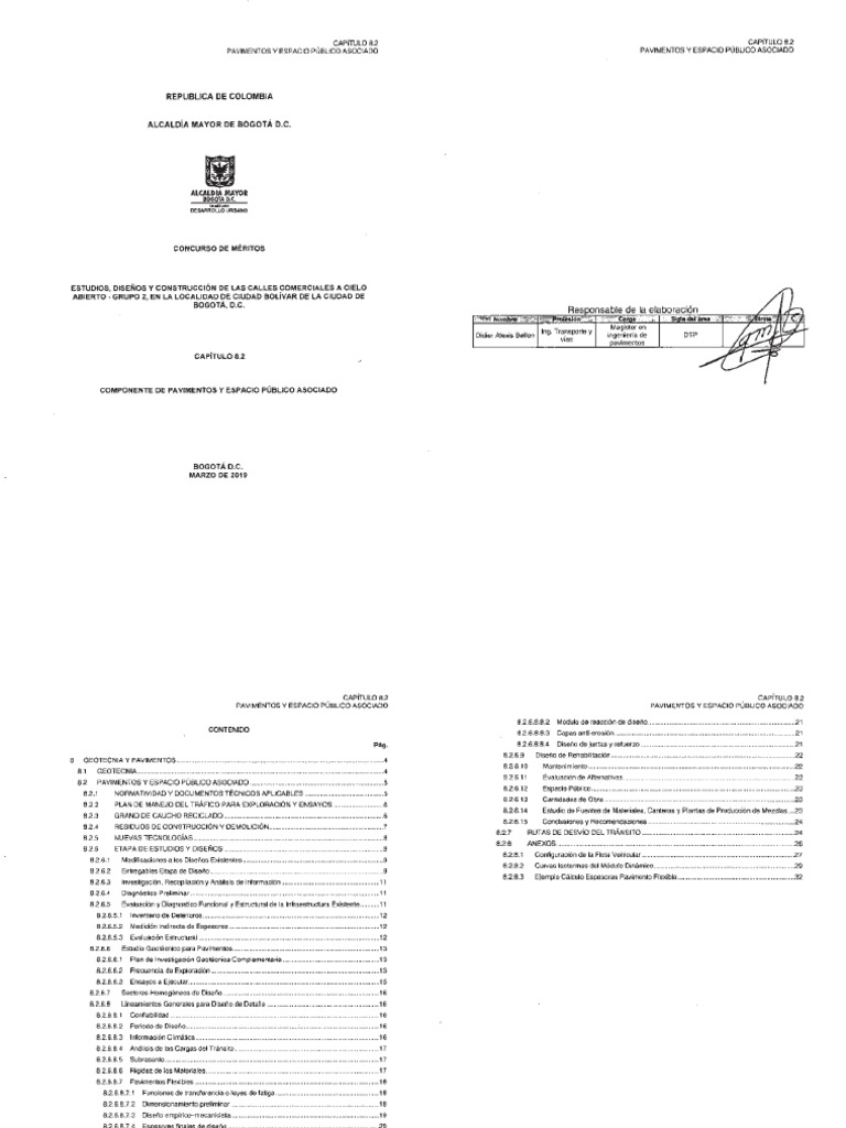 Capitulo 8.2. Componente de Pavimentos y Espacio Público DIDIER BELLÓN | PDF
