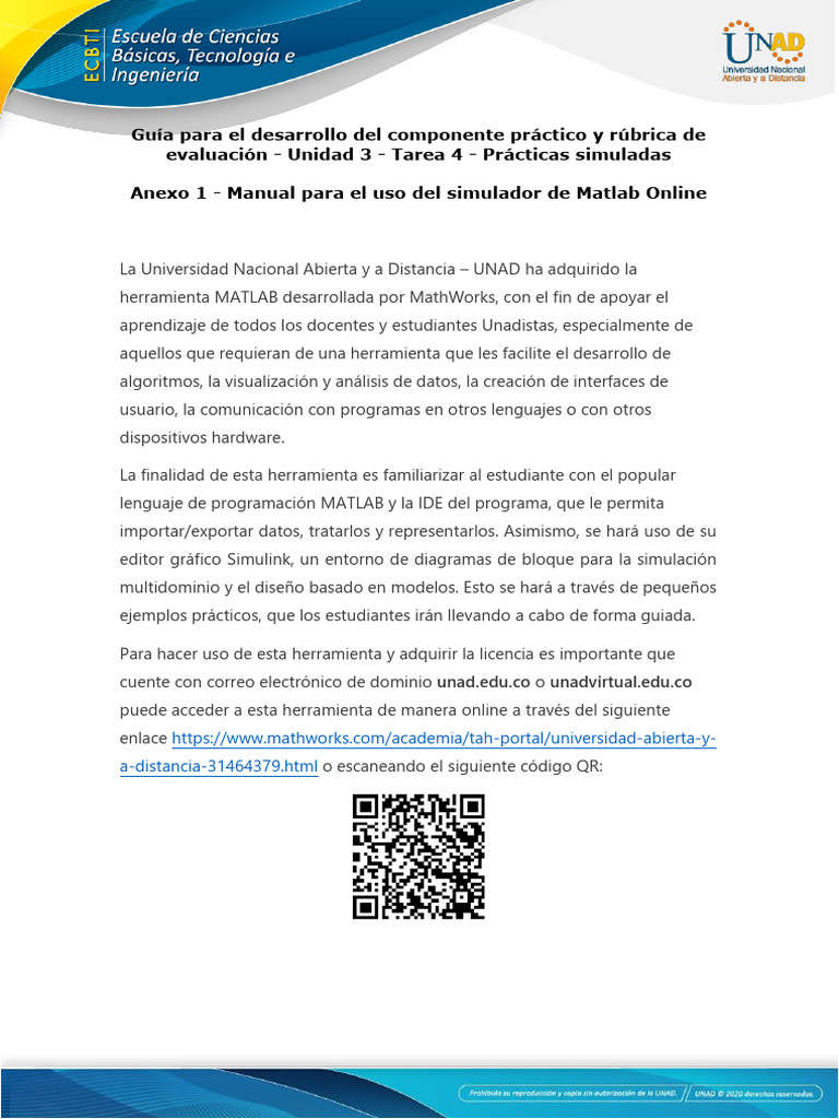 Anexo 1 - Manual para El Uso Del Simulador de Matlab Online | PDF ...