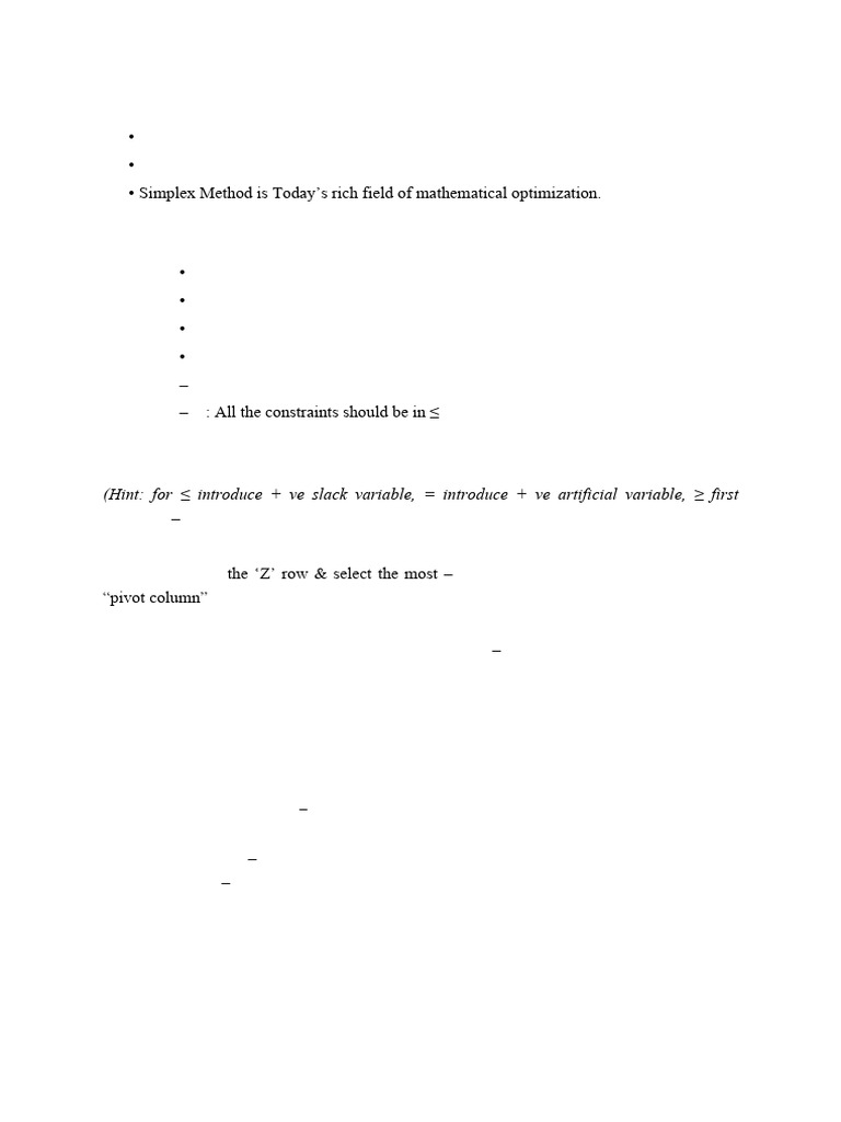 LPP solution method procedure | PDF | Mathematical Optimization | Numerical Analysis