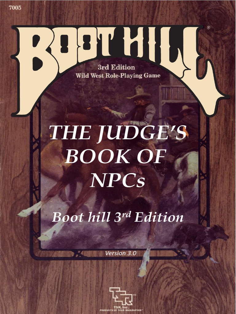 Boot Hill NPCs v.3.0 | PDF | Rifle | Revolver