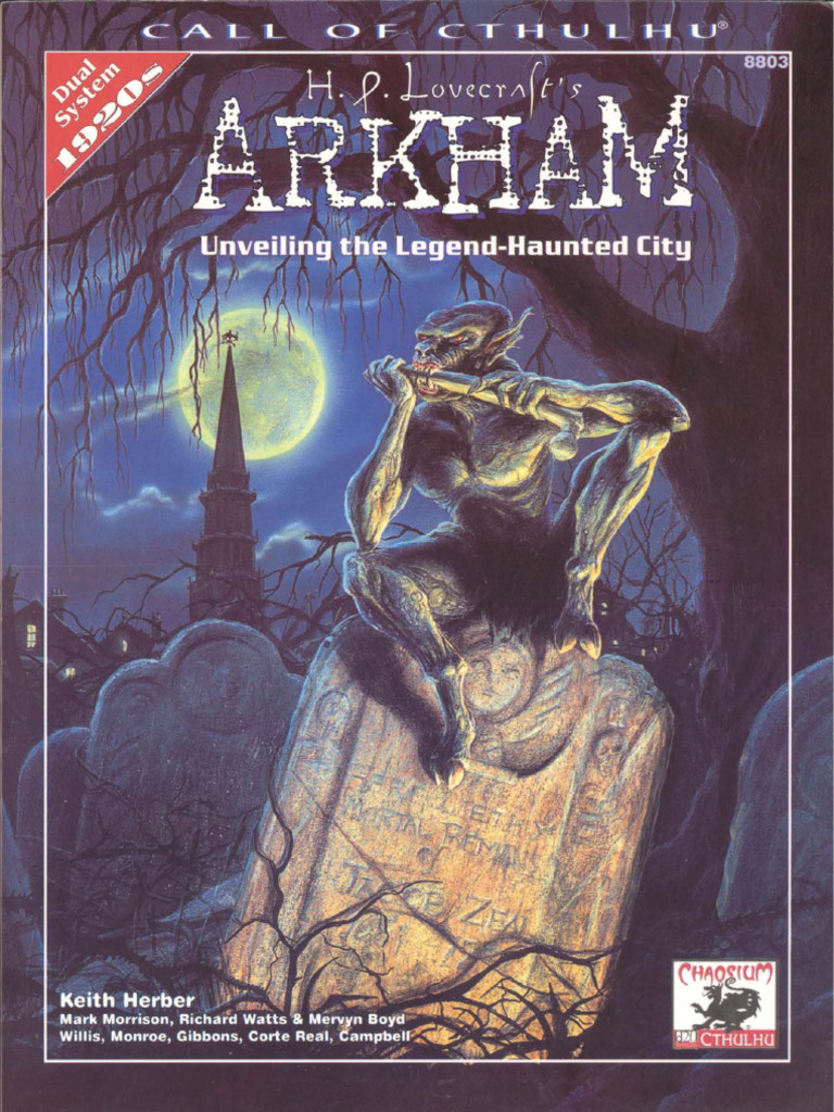 Call of Cthulhu - Arkham - Unveiling The Legend-Haunted City | PDF
