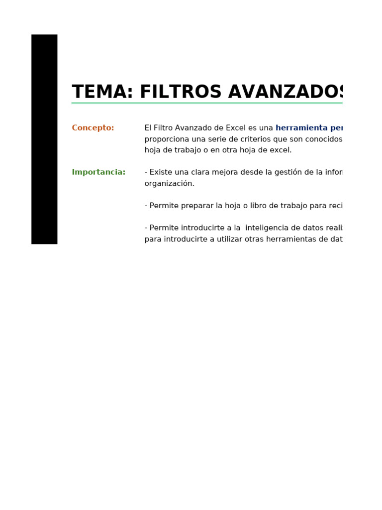 2.2 Filtros Avanzados | PDF | Informática