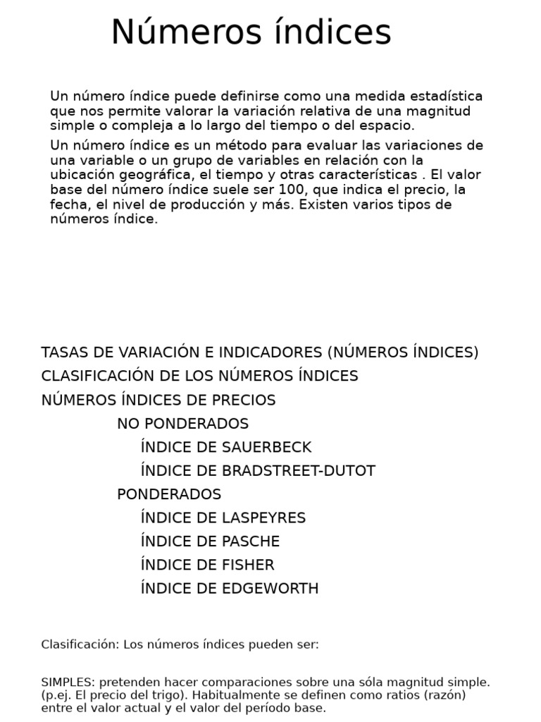 Guía de Números Índices y PIB | PDF | Producto Interno Bruto | Precios