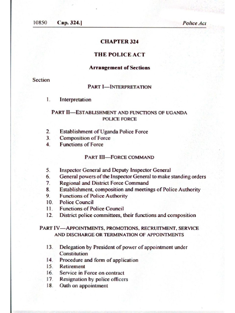 Police Act | PDF