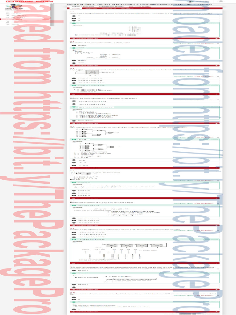 Digital Electronics & Microprocessor (Google - ThePackagePro) | PDF
