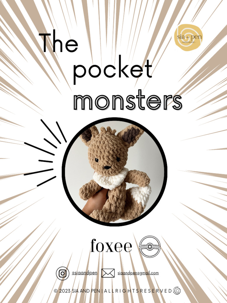 ThePocketMonsters Foxee | PDF | Crochet | Handicrafts