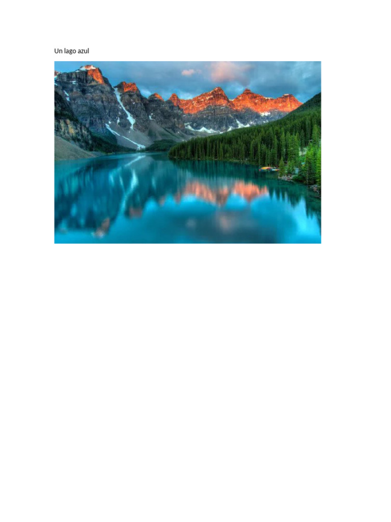 Un Lago Azul | PDF