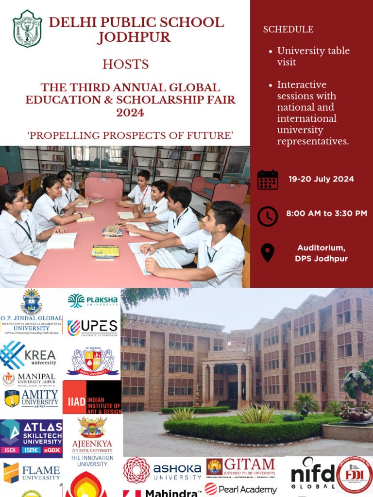 Delhi Public School University Visit Schedule | PDF