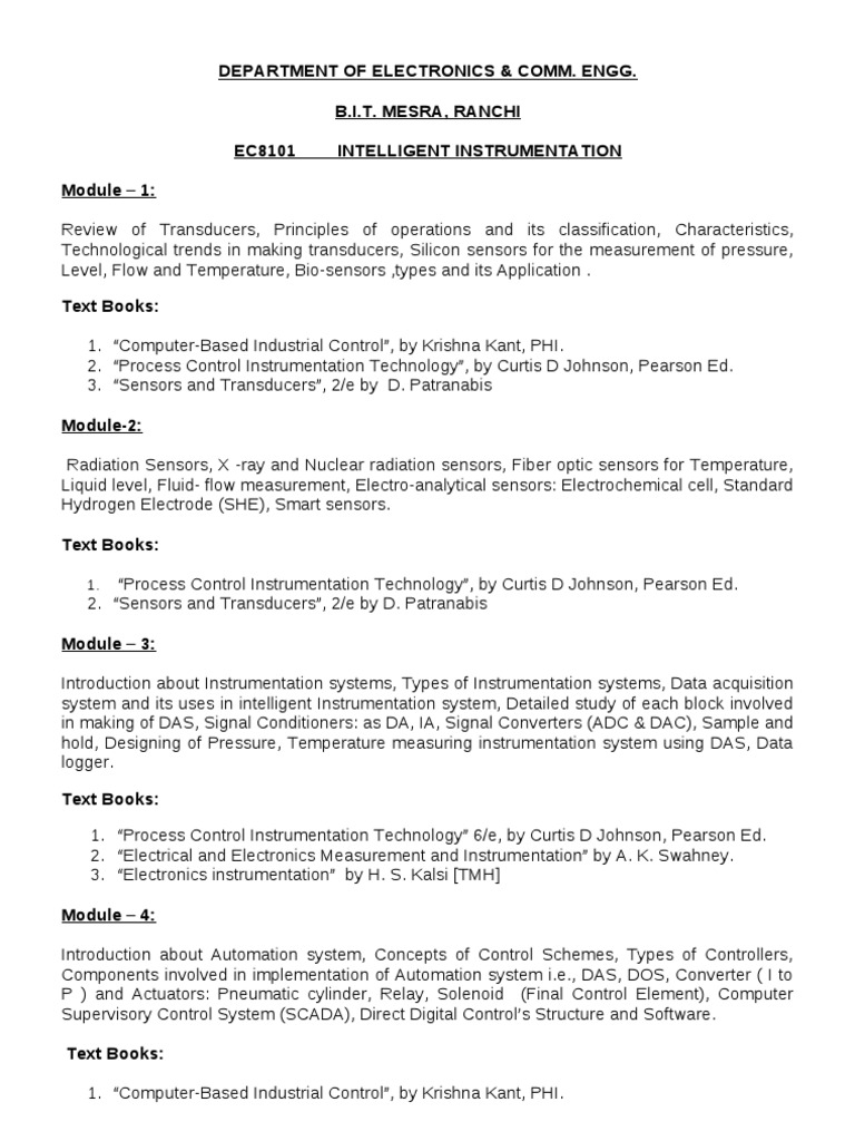 Intelligent Instrumentation Overview | PDF | Programmable Logic ...