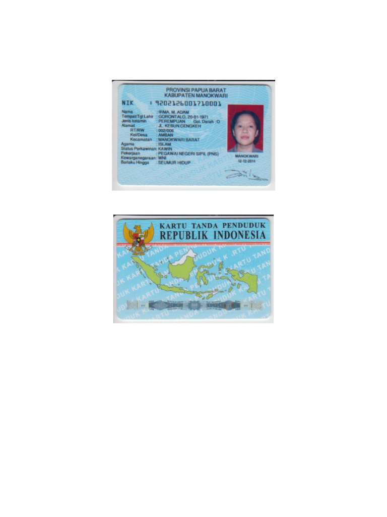 KTP Ibu Irma Word | PDF