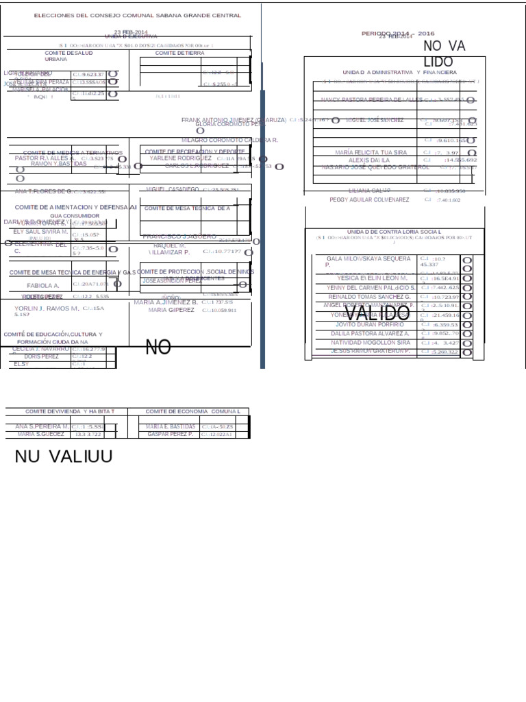 Boleta Electoral | PDF