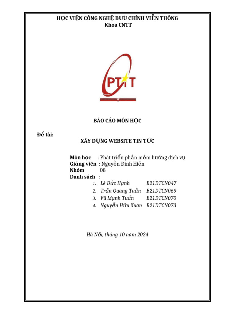 BTL Nhóm 8 - d21txcn03-b - 241117 - 170256 | PDF