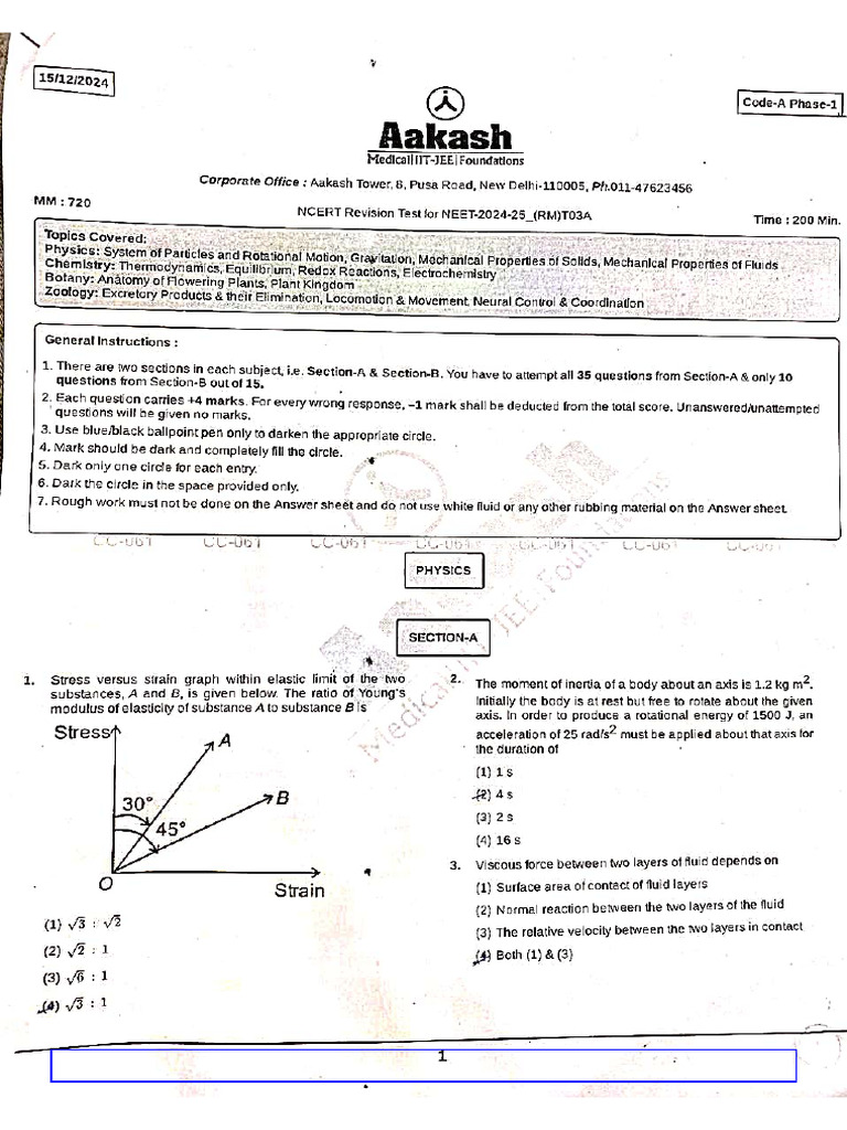 NRT-03 (A) RM Question | PDF