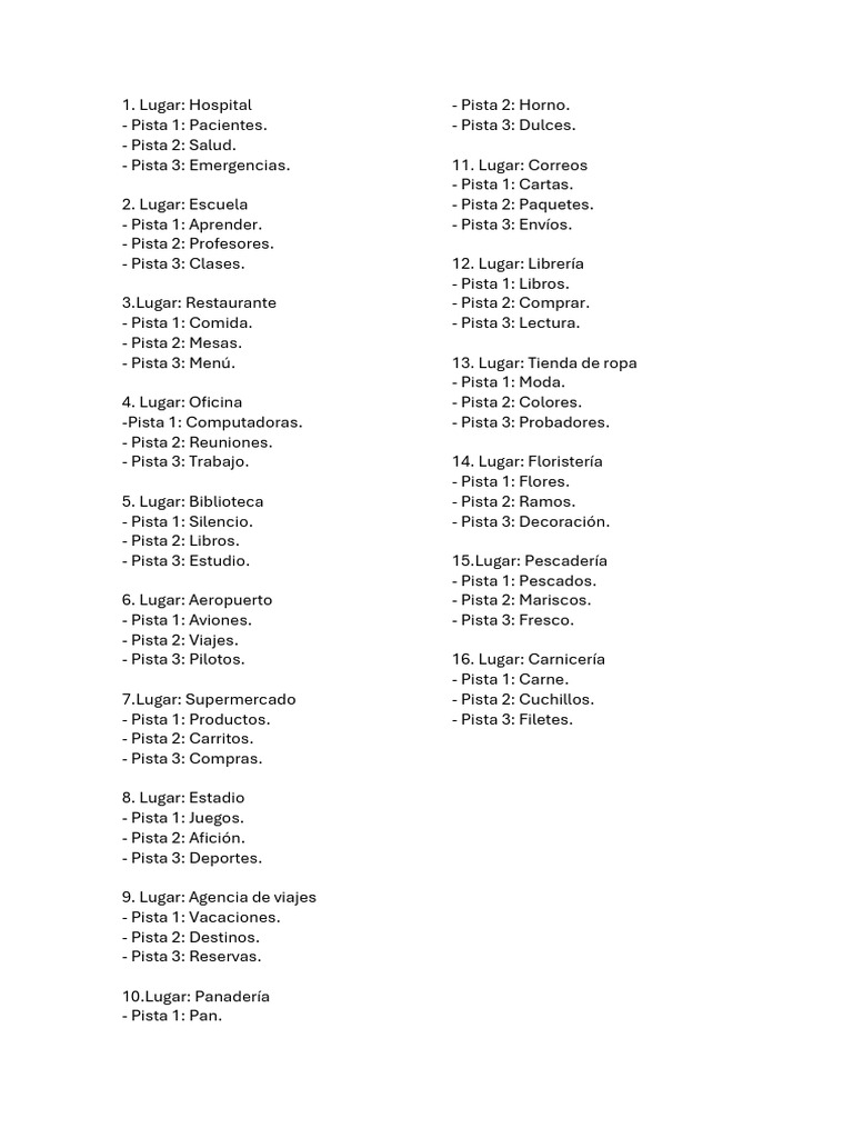 Lugares Comunes Y Sus Características Pdf