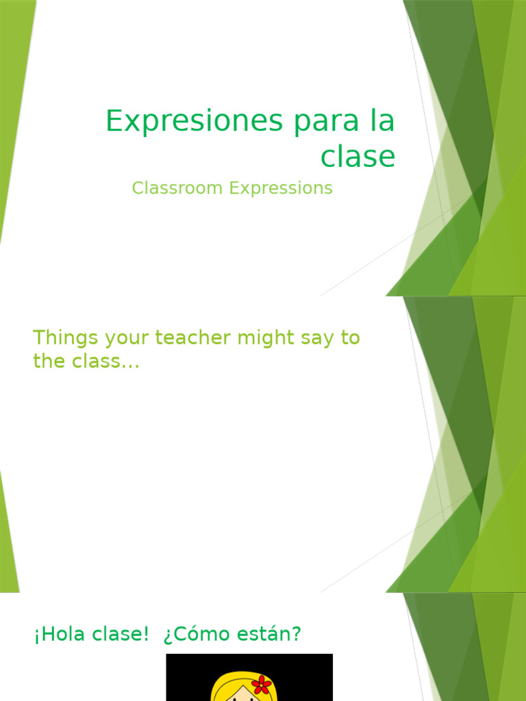 Expresiones para La Clase | PDF