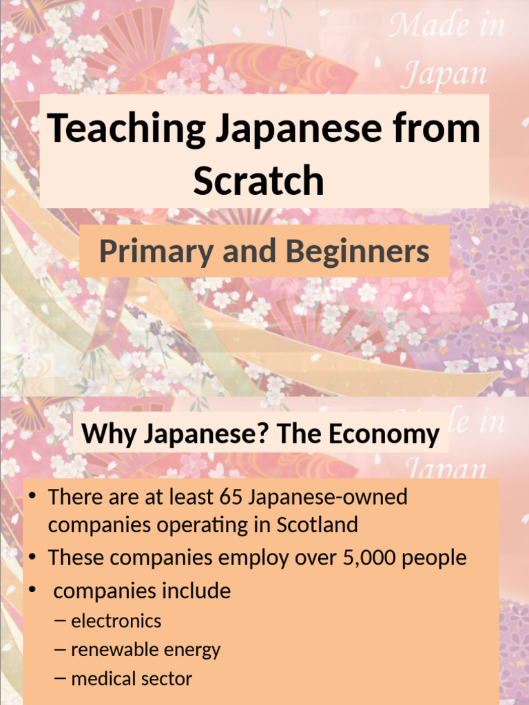 Teaching Japanese to Beginners in Schools | PDF | Japan | Japanese Language