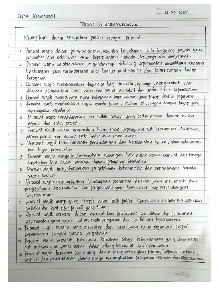 Sefta Mawaddah - 1a - KWN | PDF