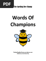 2025 Spelling Bee Study Word List | PDF