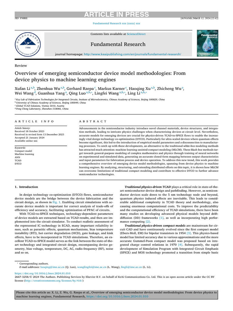 Emerging Semiconductor Device Models | PDF | Mosfet | Field Effect Transistor