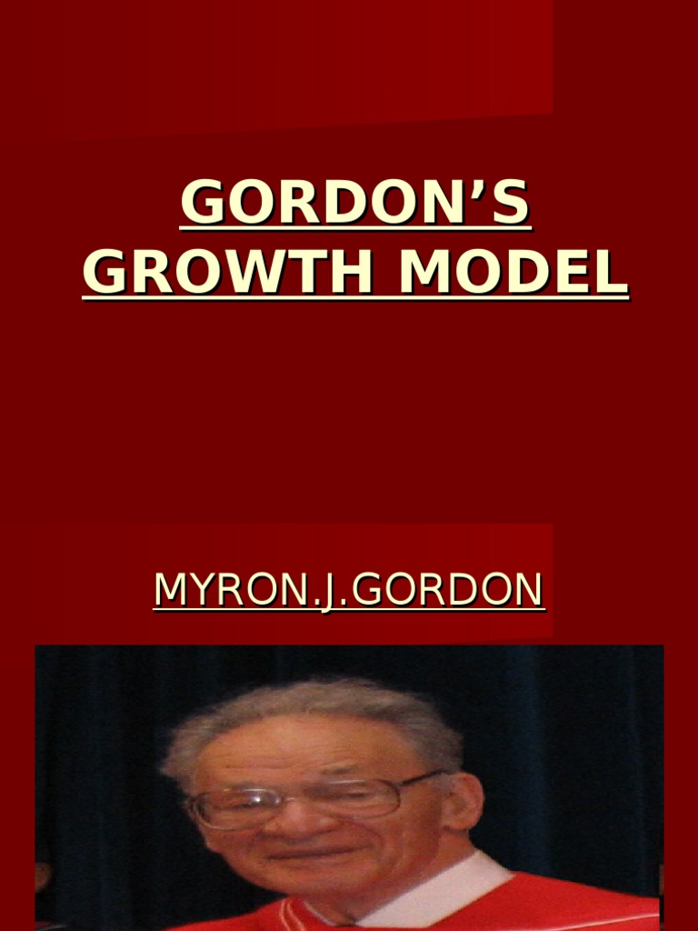 GORDON's GROWTH MODEL | PDF