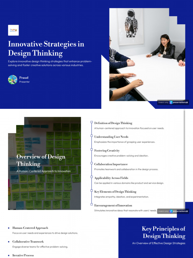 Effective Design Thinking Strategies Presentation | PDF