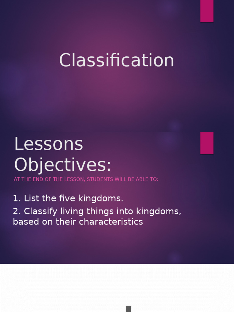 Classification - Kingdoms | PDF | Plants | Moss