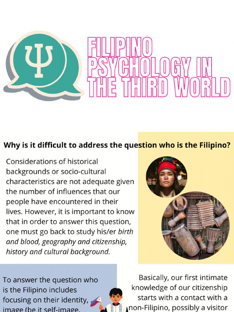 Filipino Psychology in the Third World | PDF