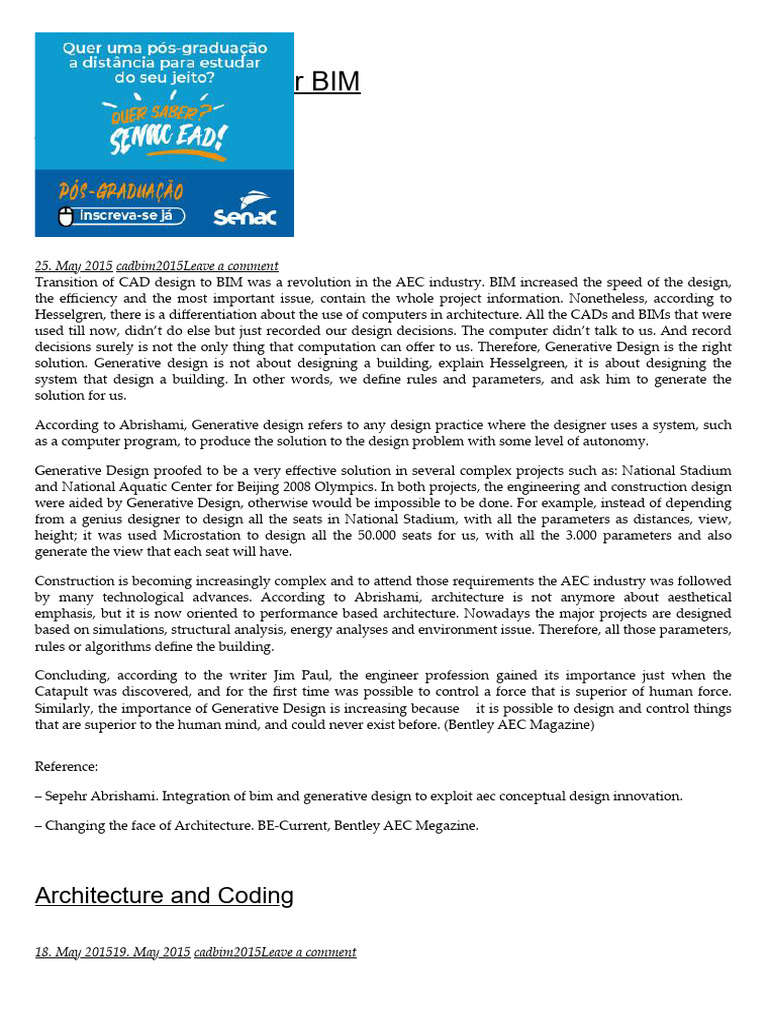 Generative Design for BIM – © KORQA, Naim | PDF | Autodesk Revit | Building Information Modeling