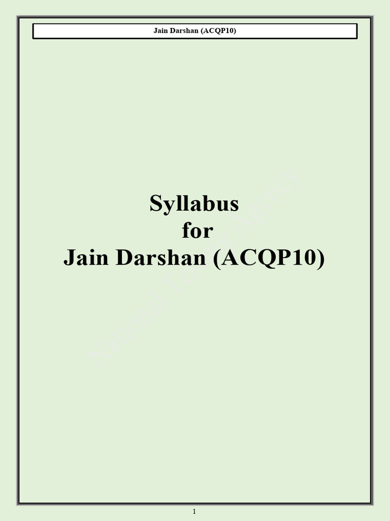 Jain Darshan Acqp10 Pdf