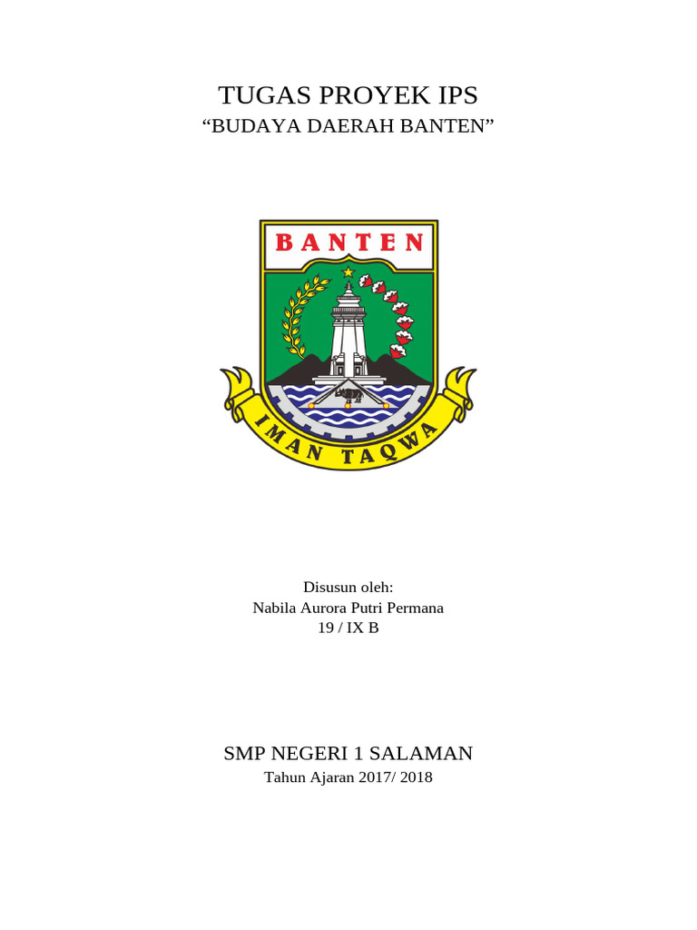 Sampul Tugas Proyek Ips | PDF