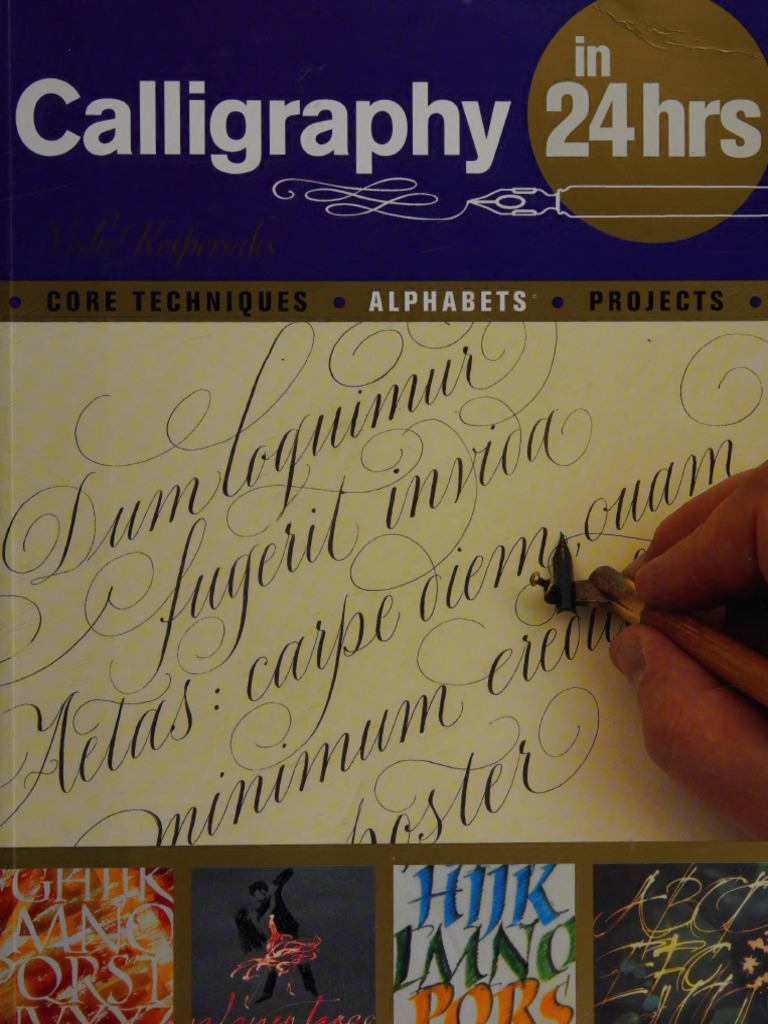Calligraphy in 24 Hours - Core Techniques, Alphabets, - Veiko ...
