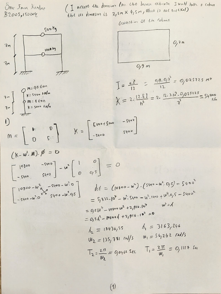 STRUCTURAL ANALYSIS HOMEWORK | PDF