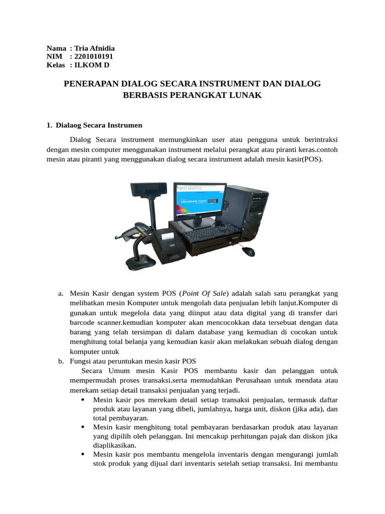 Penerapan Dialog Secara Instrument Dan Dialog Berbasis Perangkat Lunak ...