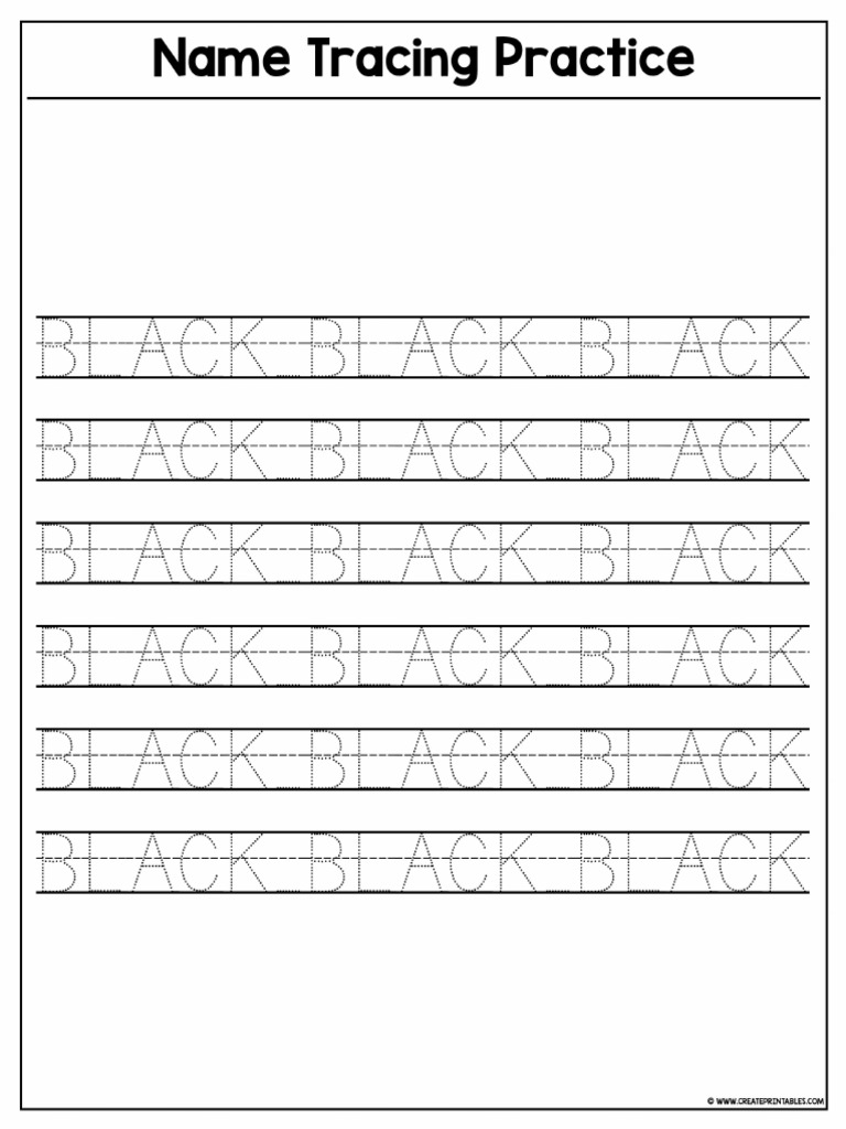 Name - Tracing - Practice 0C91 BD1B E902 | PDF