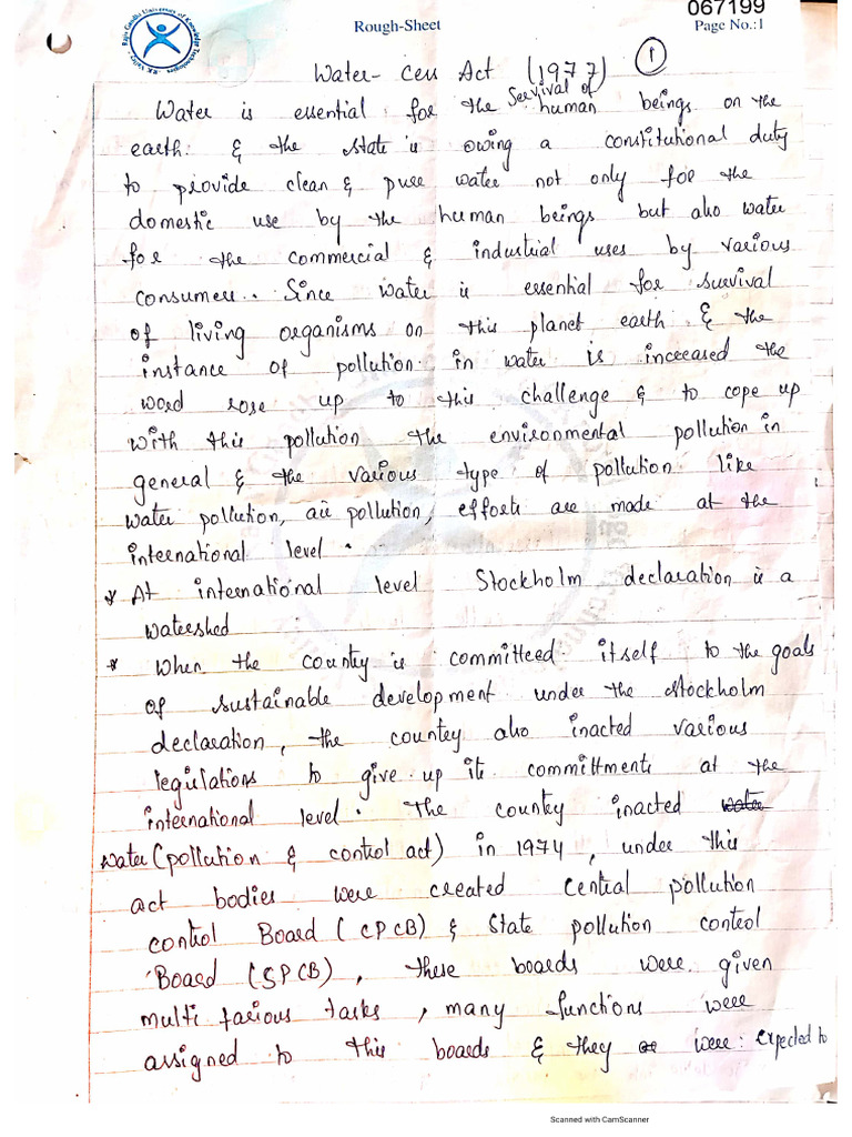 Water Cess Act (1977) | PDF