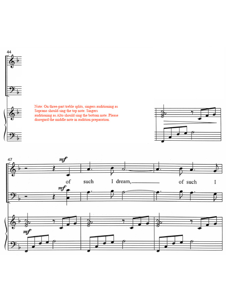 Audition Excerpt | PDF
