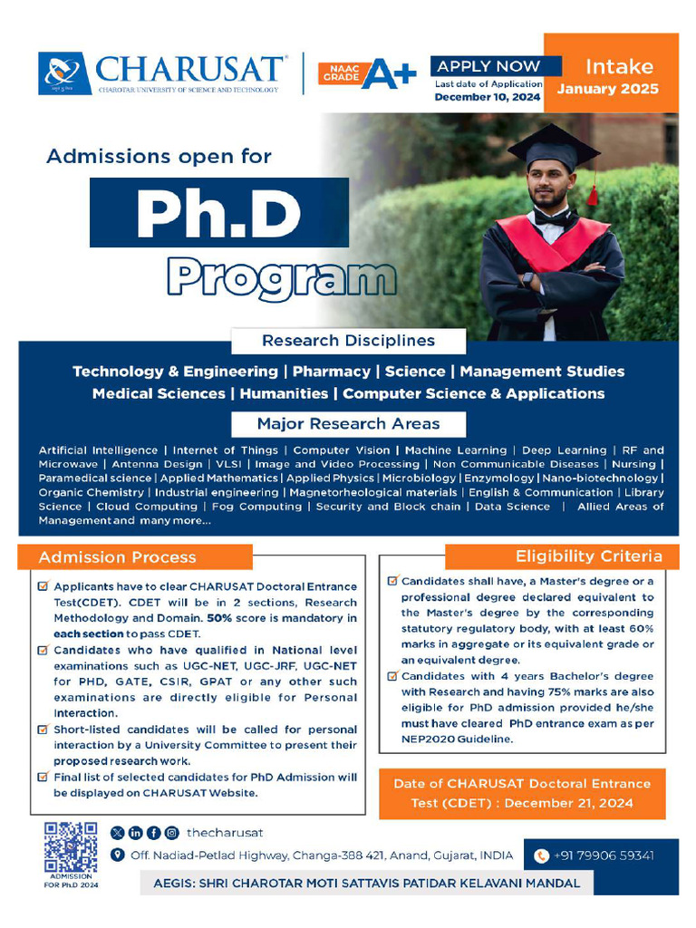 PHD Advertisment January-2025 | PDF