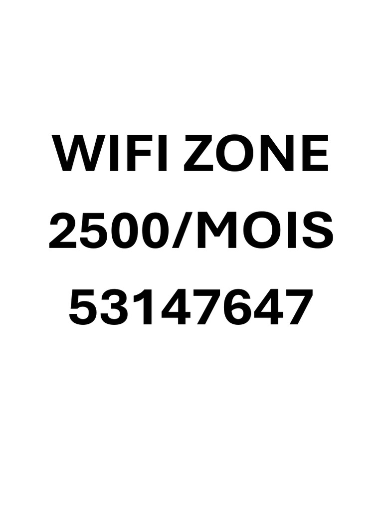 WIFI ZONE | PDF