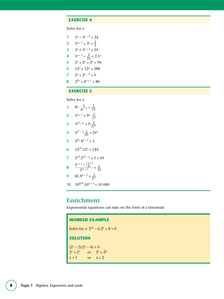 Extracteddocument Exponents | PDF | Mathematics | Algebra