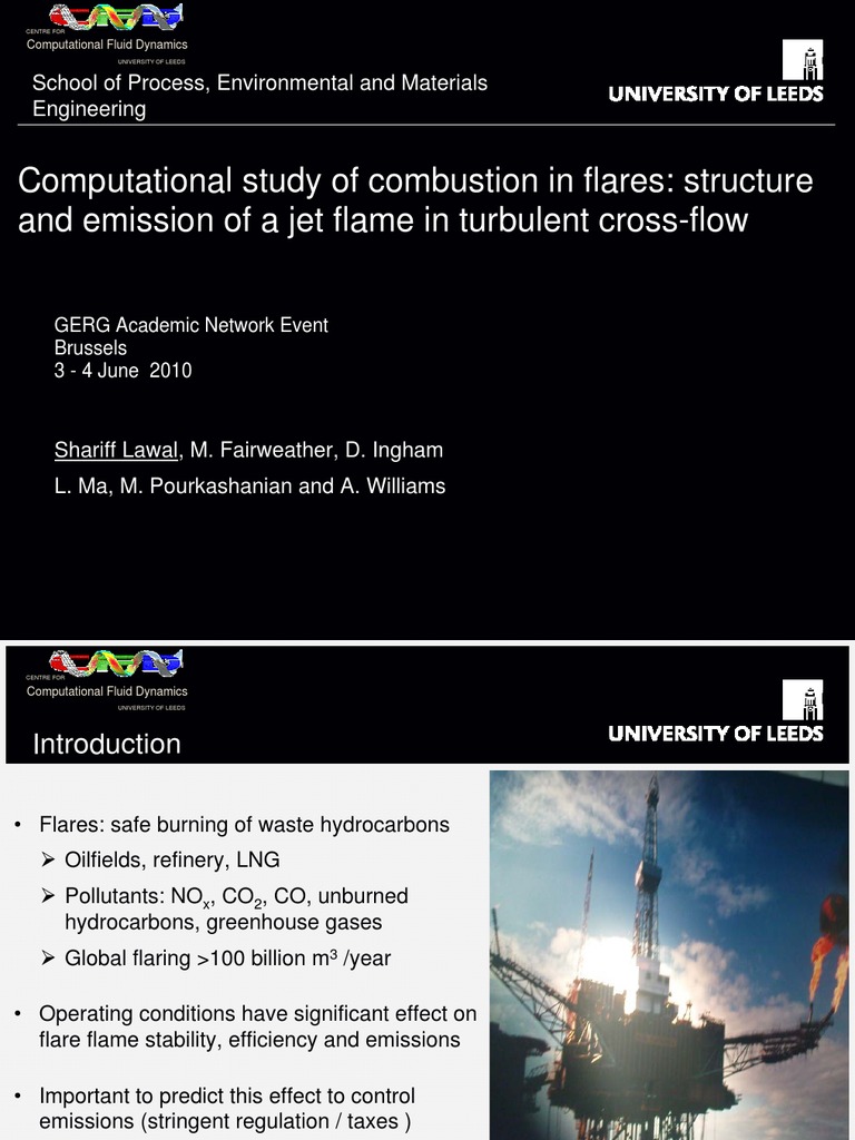 Computational Study of Combustion in Flares: Structure and Emission of A Jet Flame in Turbulent ...