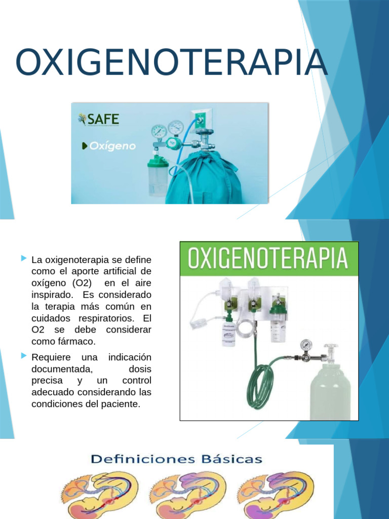 Guía de Oxigenoterapia y Dispositivos | PDF | Sistema respiratorio ...