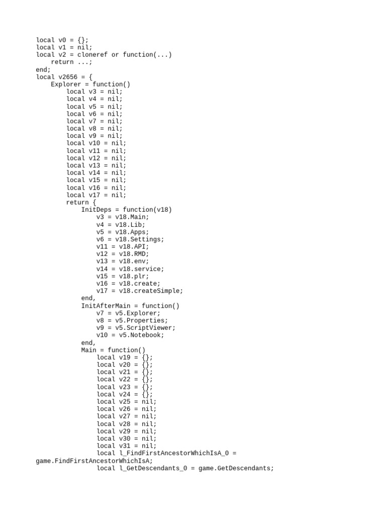 Decompiled.lua 5 | PDF | Software | System Software