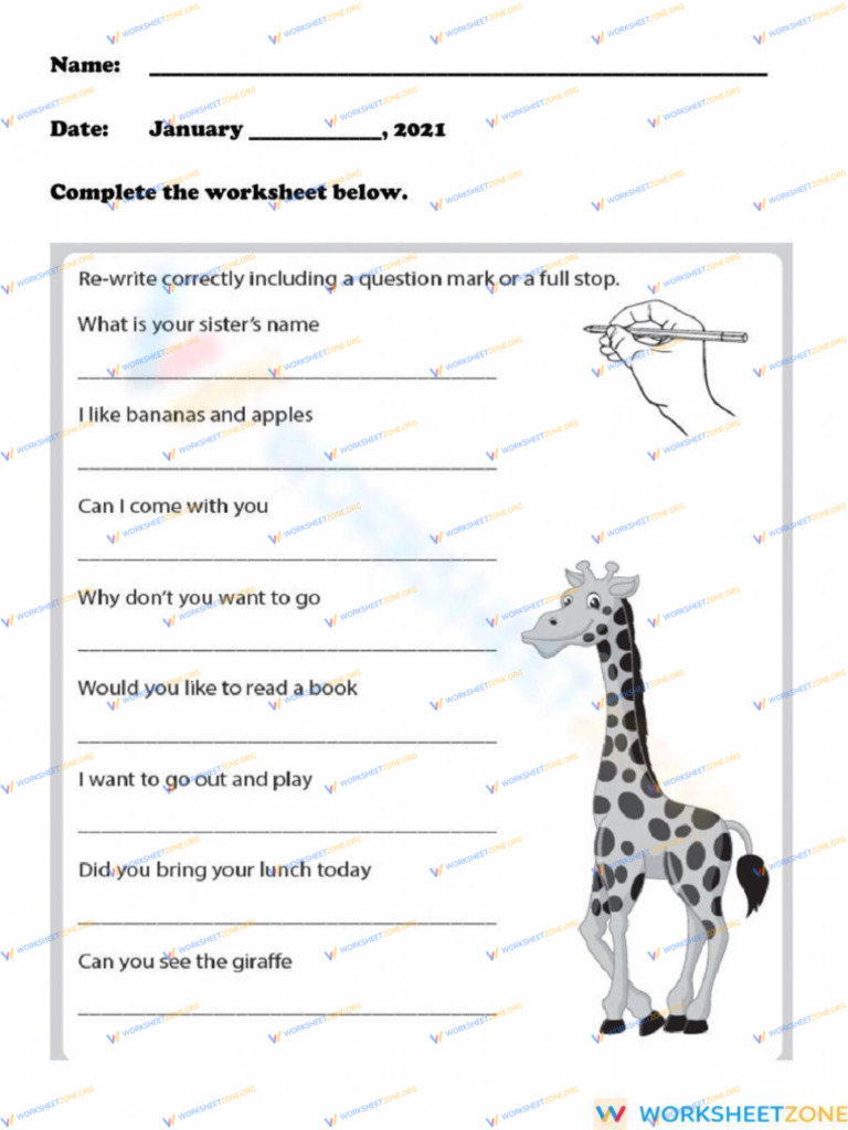 Full Stop and Question Mark | PDF
