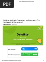 Deloitte Aptitude Test Sample Questions | PDF | Speed | Area