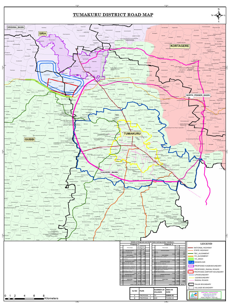 Tumakuru District Road Map | PDF