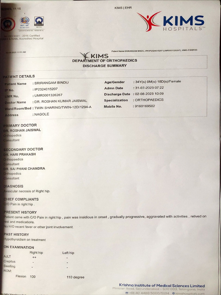 Core Decompression | PDF